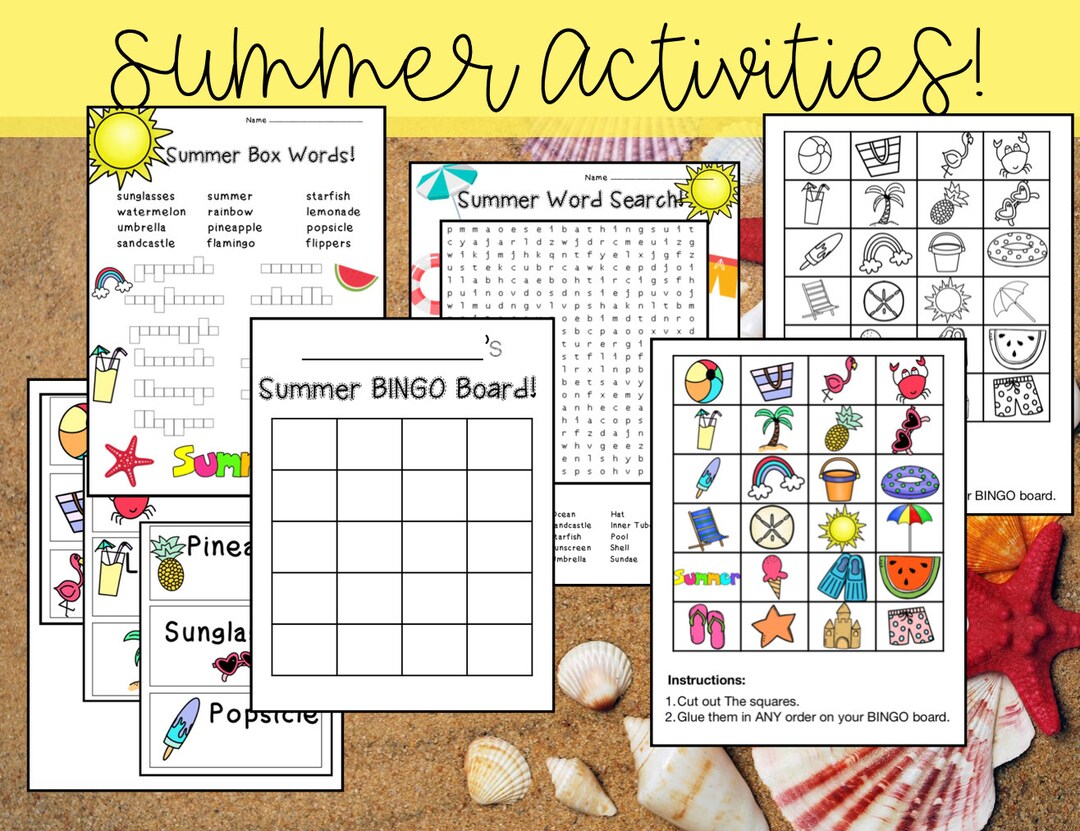 End of Year Classroom Activities Pack for Students | Summer Activities ...