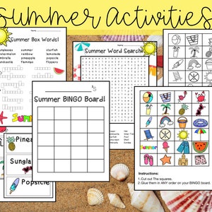 End of Year Classroom Activities Pack for Students | Summer Activities ...