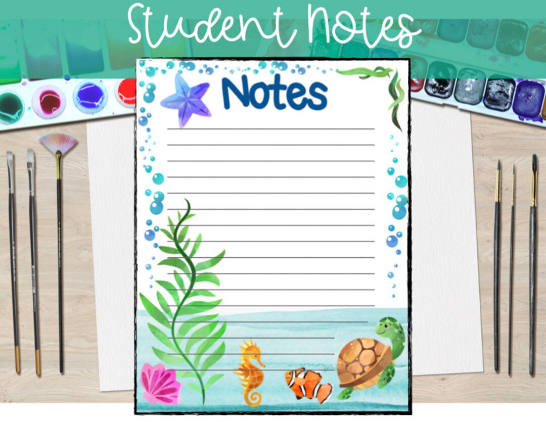 Ocean Printable Student Notes | Student Resources | Homeschool ...