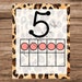 Leopard Print Number Card Posters Printable Animal Print - Etsy
