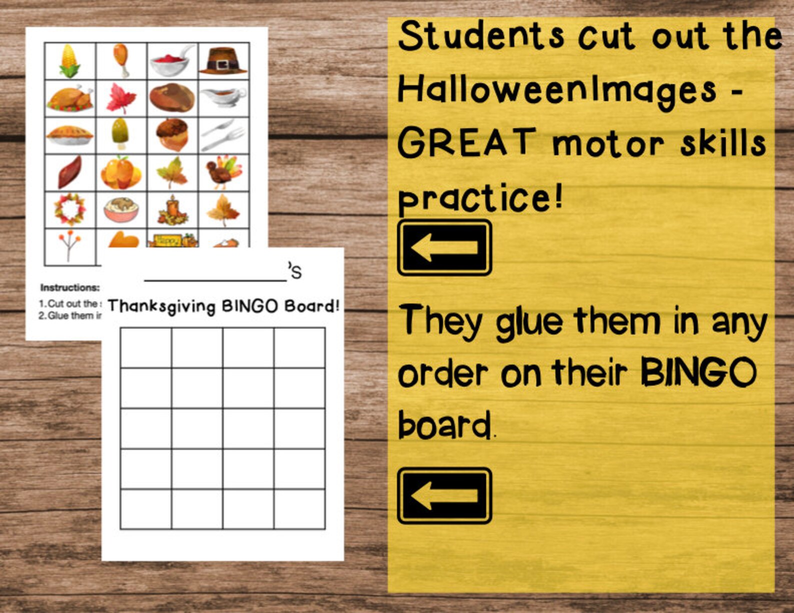 Thanksgiving Bingo Game for Elementary Students | Autumn Literacy ...