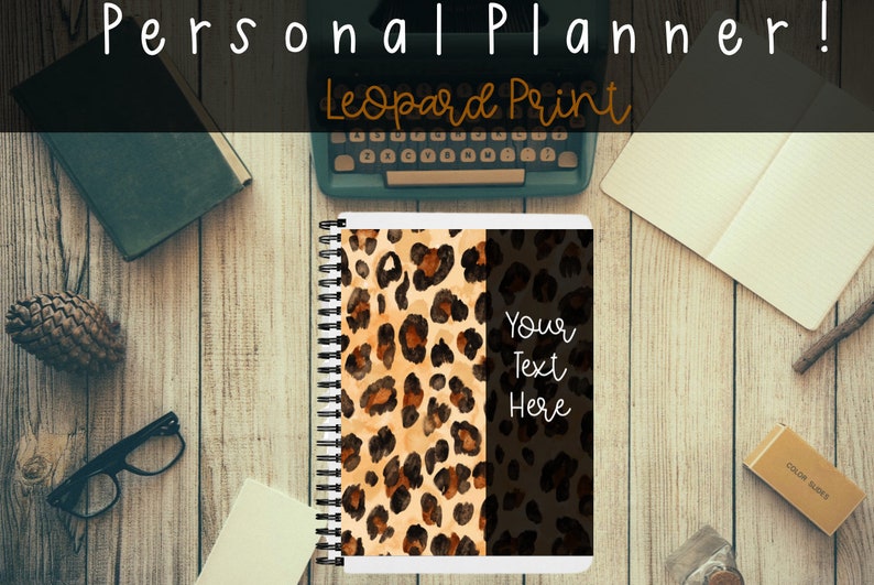 Leopard Print Printable Personal Planning Template Customizable and ...