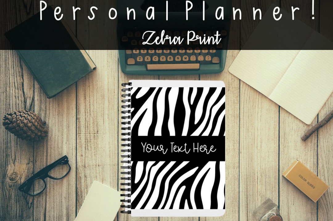 Zebra Print Printable and Editable Personal Planning Template ...