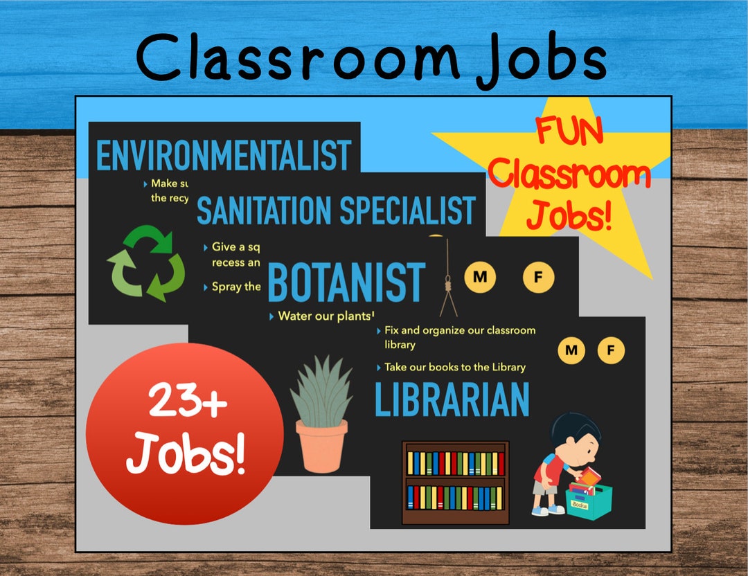 Classroom Jobs Task Cards | Classroom Management Resources - Etsy