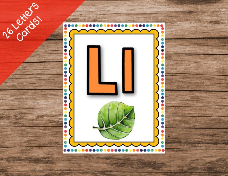 Colorful Rainbow Classroom Alphabet Cards Printable - Etsy