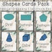 Classroom Shapes Posters Botanical Greenery 2D and 3D Shapes Classroom ...
