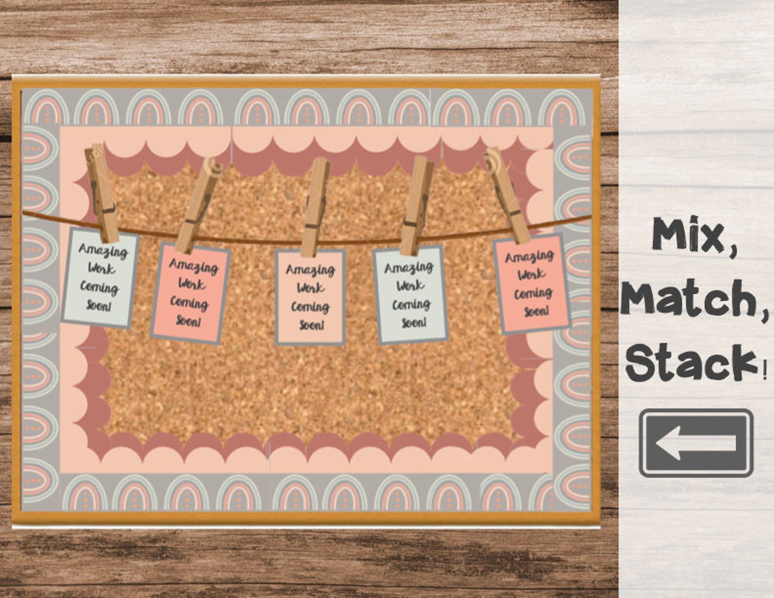 Neutral Boho Bulletin Board Borders Printable | Boho Classroom Decor ...