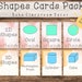 Modern Boho Shape Posters Printable Classroom Shapes Wall - Etsy