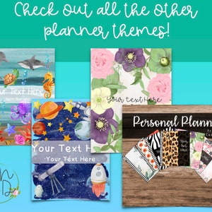 Ocean Printable Student Planning Calendar | Year at a Glance | Teacher ...