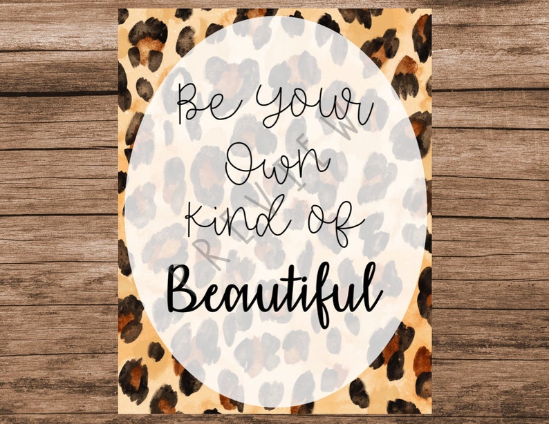 Leopard Print Motivational Posters | Animal Print Decor Classroom Wall ...