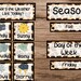 Leopard Print Classroom Calendar and Weather Display Chart Printable ...