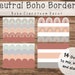 Neutral Boho Bulletin Board Borders Printable | Boho Classroom Decor ...