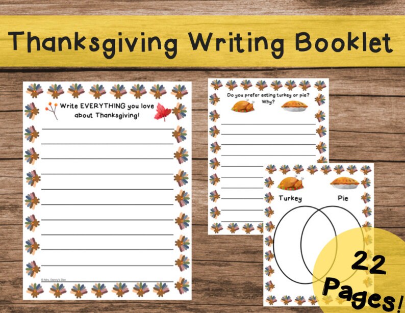 Thanksgiving Bundle of Activities and Games for Students | Writing ...