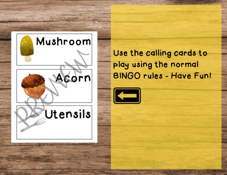 Thanksgiving Bingo Game for Elementary Students | Autumn Literacy ...