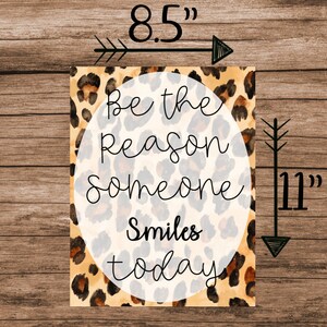 Leopard Print Motivational Posters | Animal Print Decor Classroom Wall ...