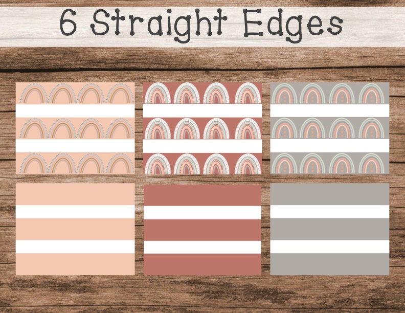 Neutral Boho Bulletin Board Borders Printable | Boho Classroom Decor ...