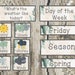 Classroom Calendar and Weather Display Botanical Greenery Printable ...