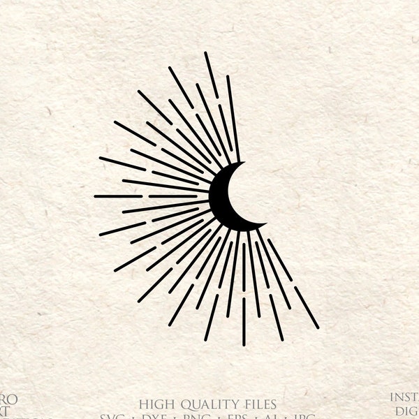 Solar Eclipse Svg - Etsy