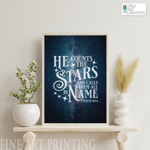 He Counts the Stars & Calls Them All by Name, Psalm 147:4, Farmhouse ...