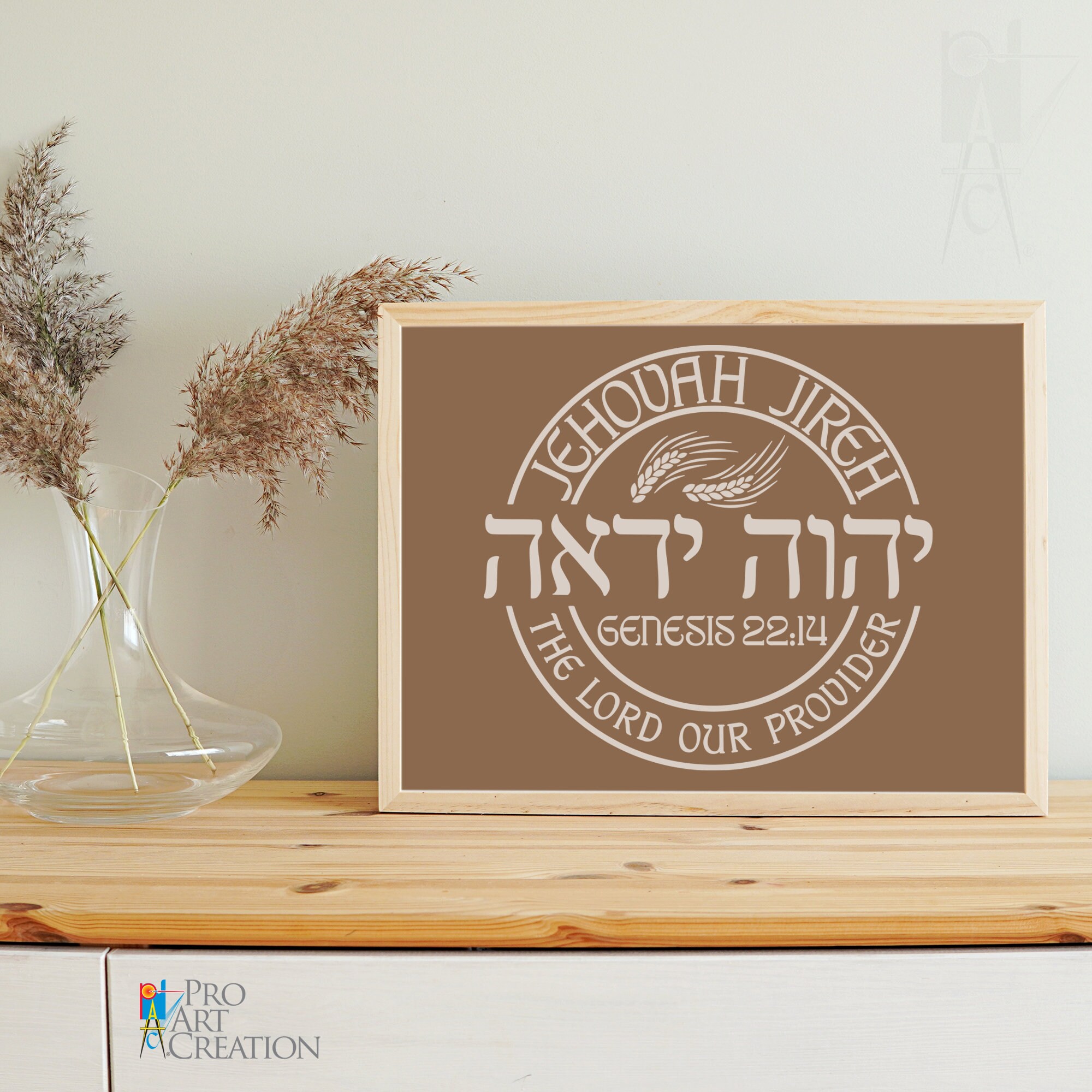 Jehovah Jireh the Lord Our Provider Genesis 22:14 the Names - Etsy