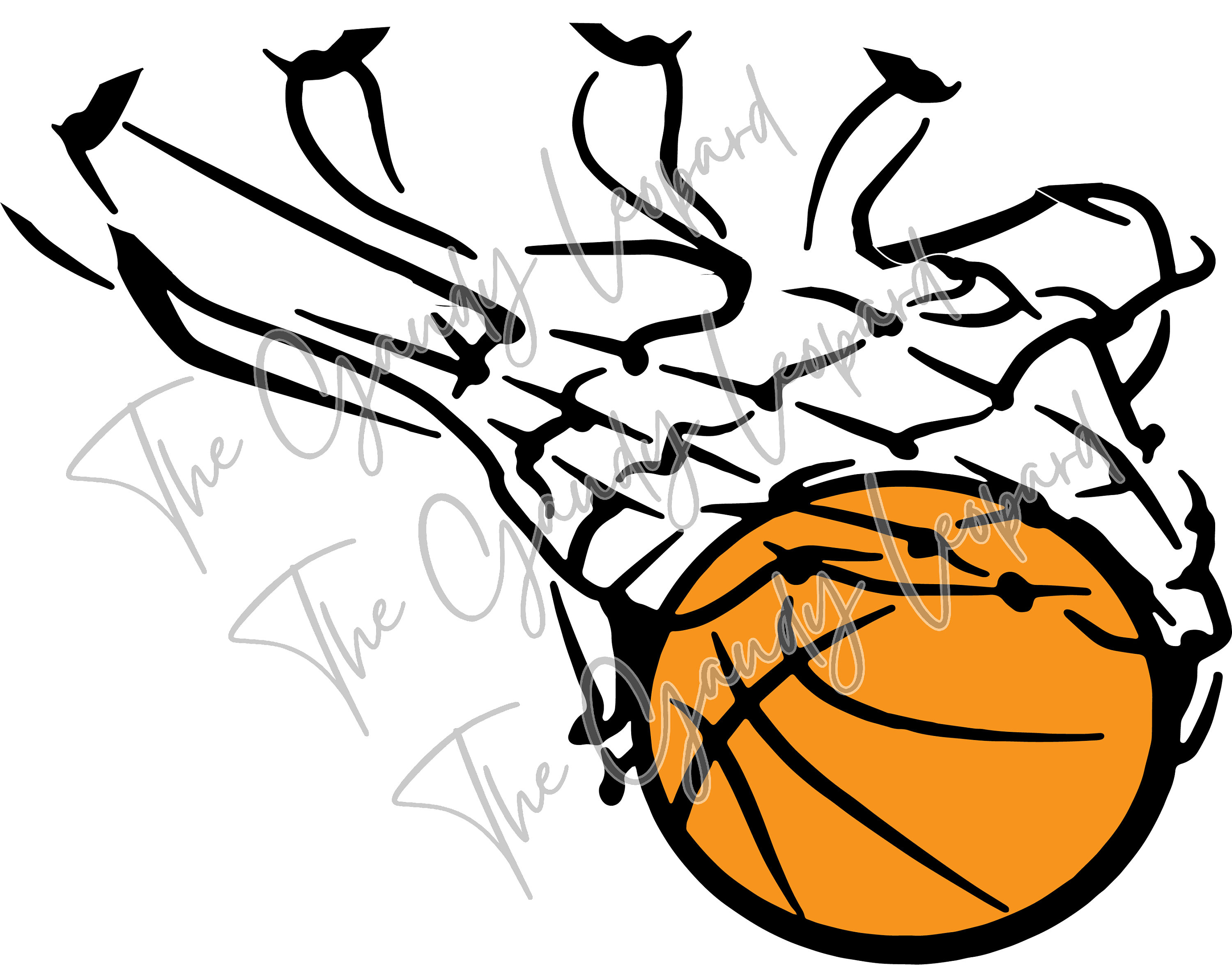 Basketball Swoosh INSTANT DOWNLOAD Png Pdf Eps Svg High School - Etsy