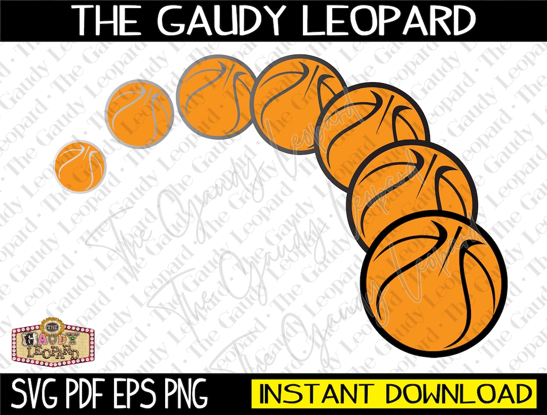 Fading Basketball Clipart INSTANT DOWNLOAD Basketball Professional ...