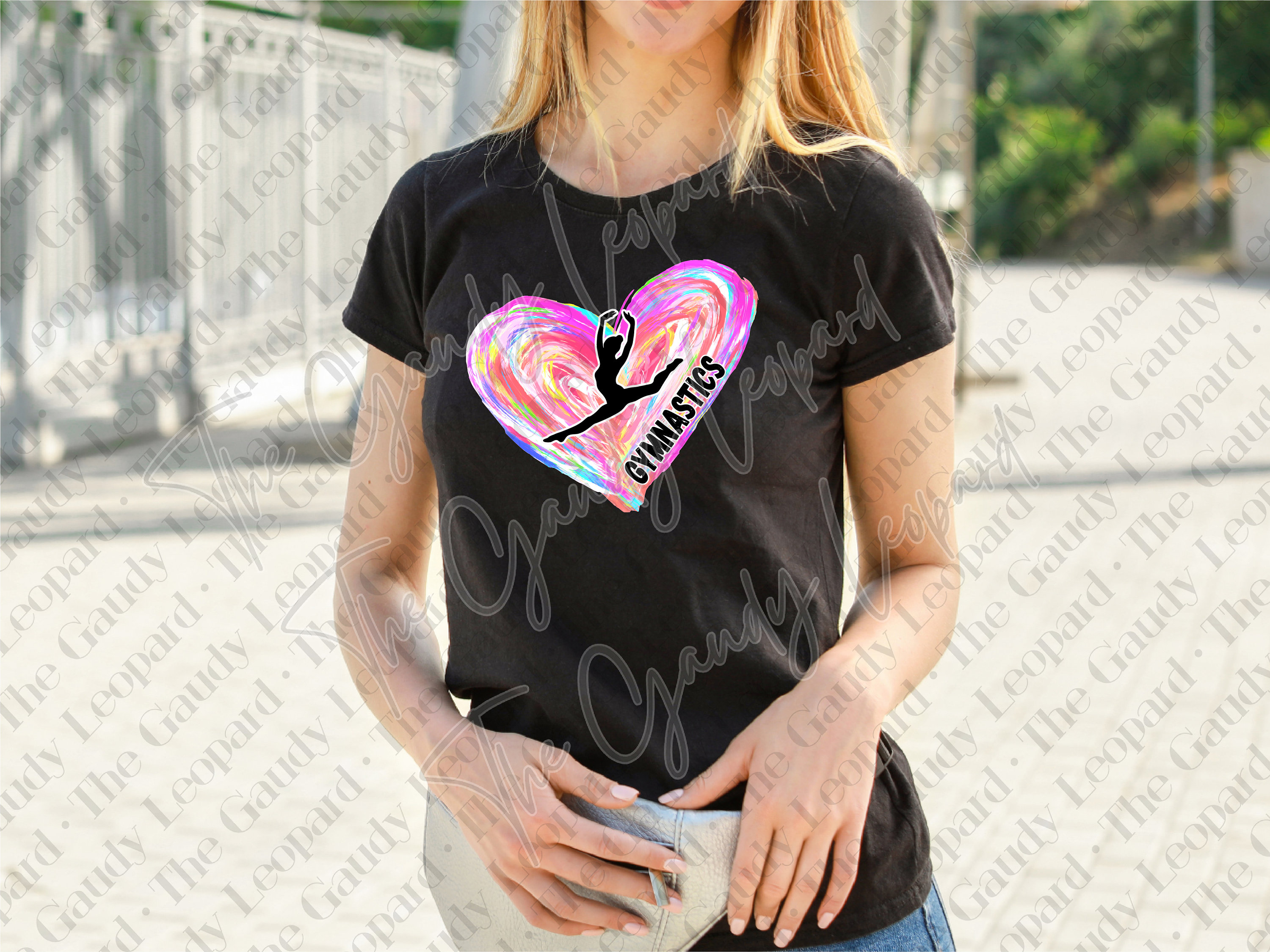 Gymnastics Watercolor Heart Leap INSTANT DOWNLOAD Png Eps Pdf Svg ...