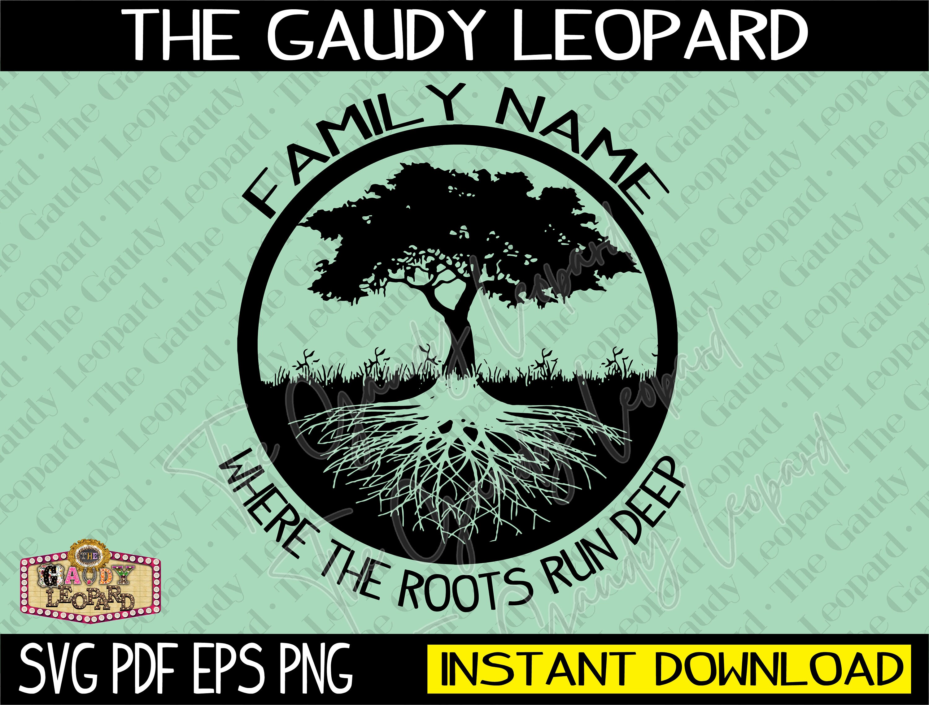 Family Reunion Tree Where Roots Run Deep INSTANT DOWNLOAD, Png, Eps ...
