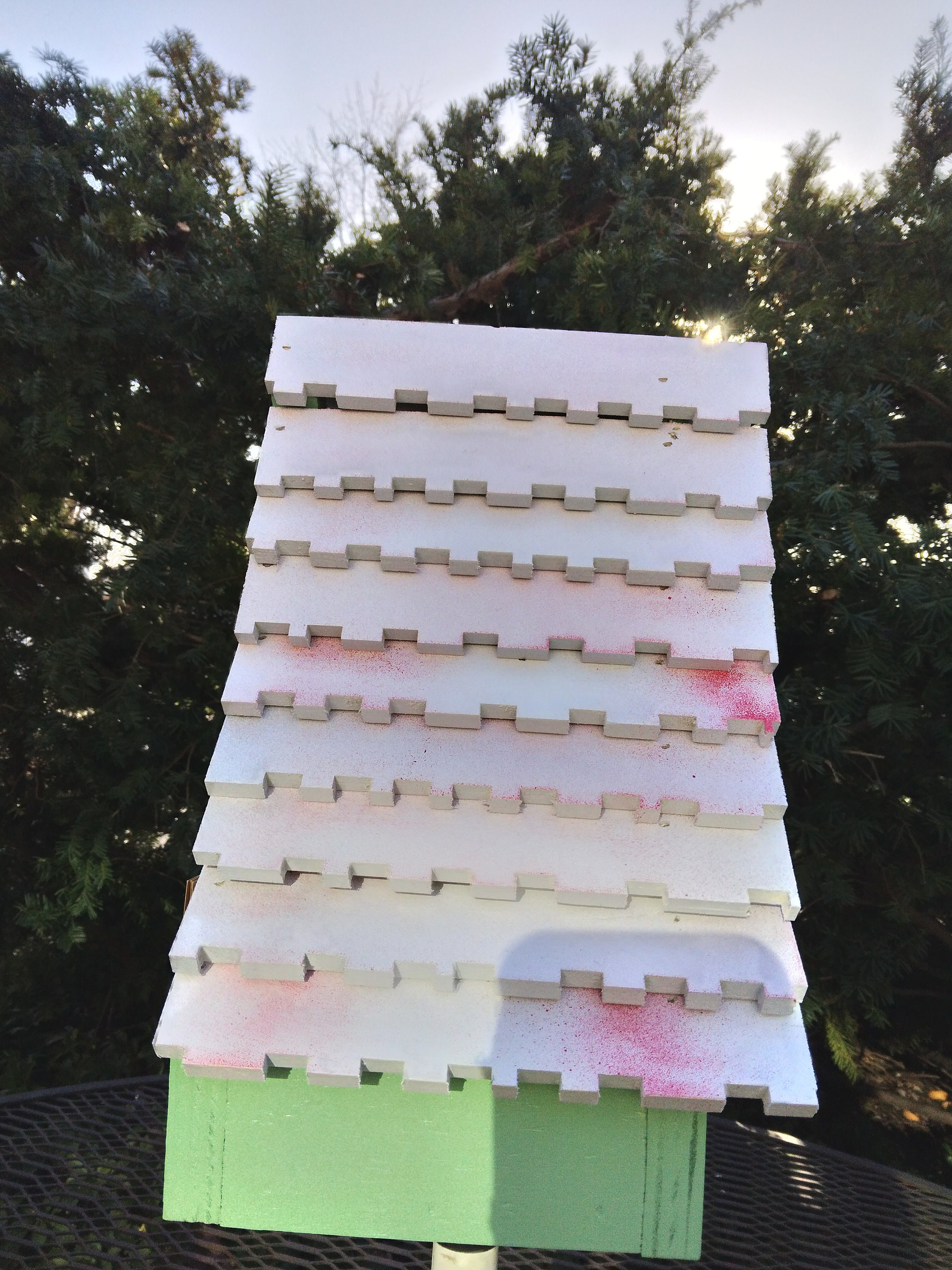 Sawtooth Roof Birdhouse, Yard Decor, Nesting Box, Songbird House, Bird ...