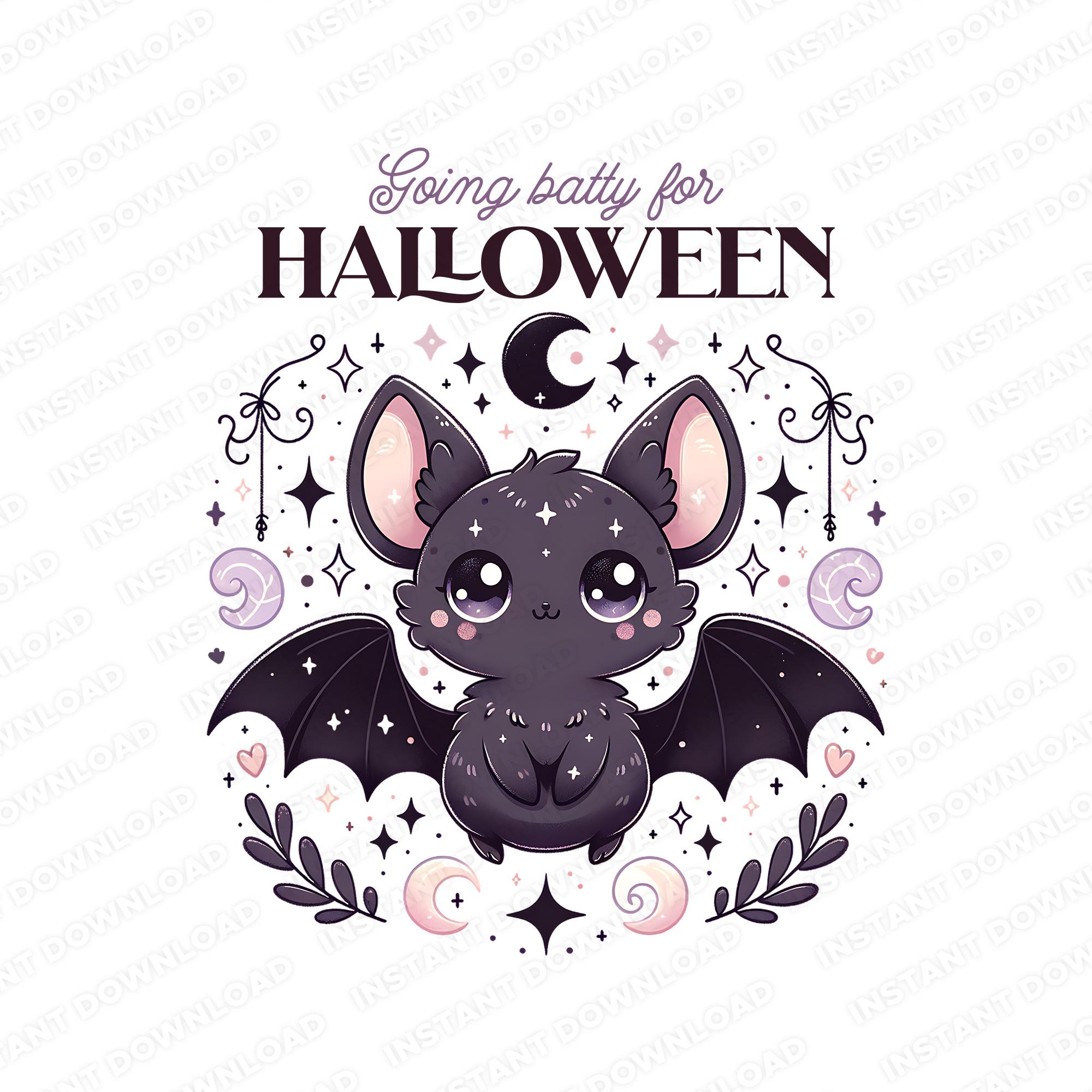 Halloween Png, Kawaii, Cute, Bat, Animals, Sublimation Designs ...