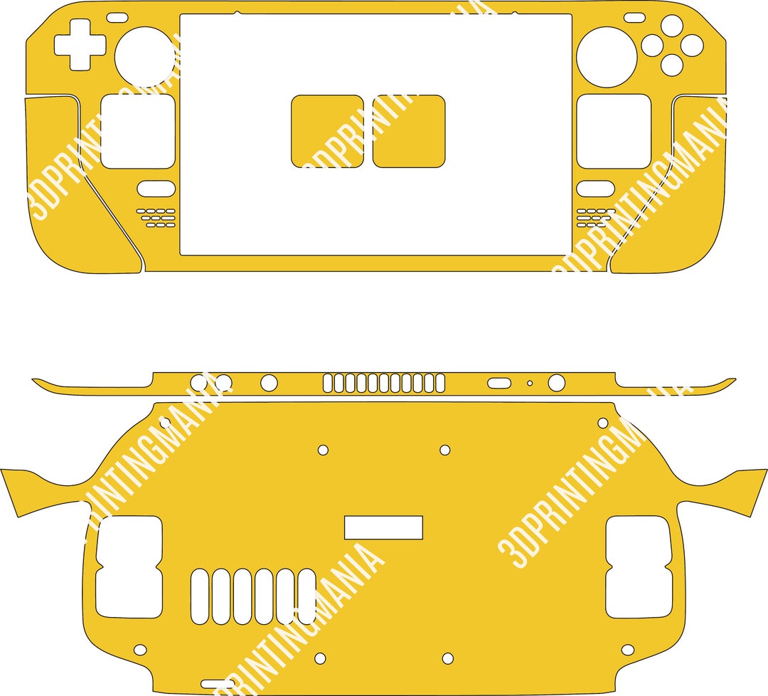 Steam Deck Custom Vinyl Skin Yellow - Etsy