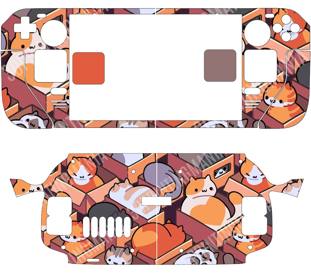 Steam Deck Custom Vinyl Skin Cute Cats - Etsy