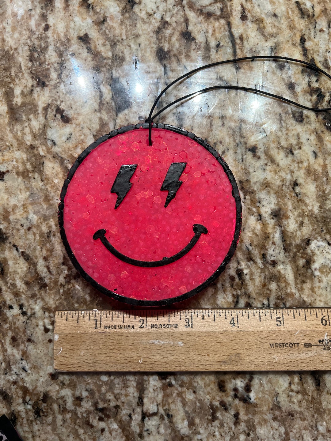 Smiley Lightning Bolt Eyes 4 Inch Car Freshie - Etsy