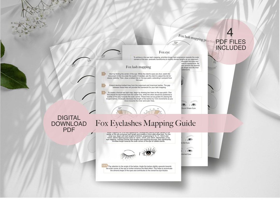 4PDF Fox Lashes Mapping Guide for Eyelash Extension Theory and Practice ...