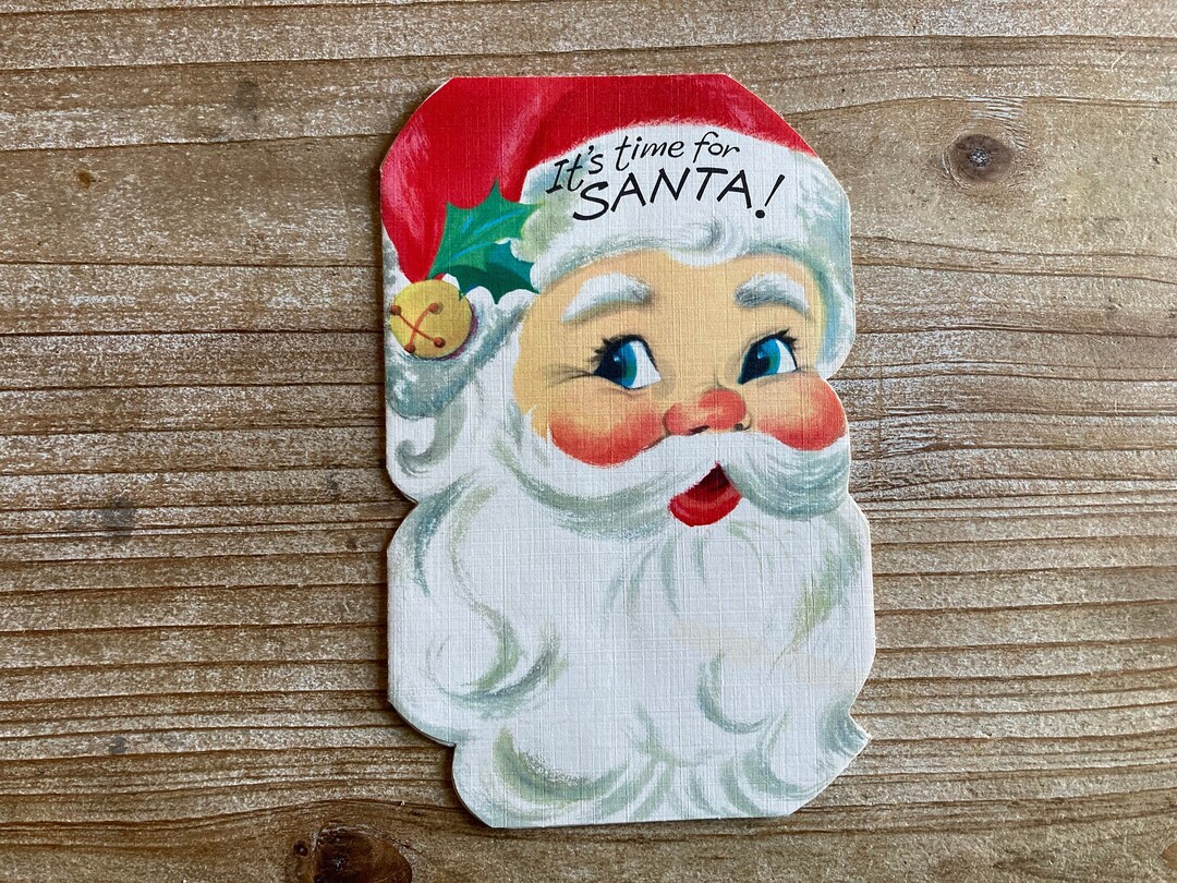It’s Time for Santa!, Used, Vintage Christmas Card - Etsy