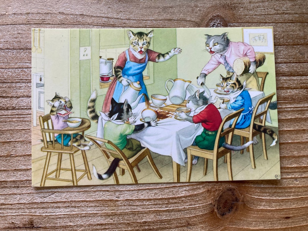Mainzer Cats * Breakfast Time * 4850 * Alfred Mainzer * Eugen Hartung ...