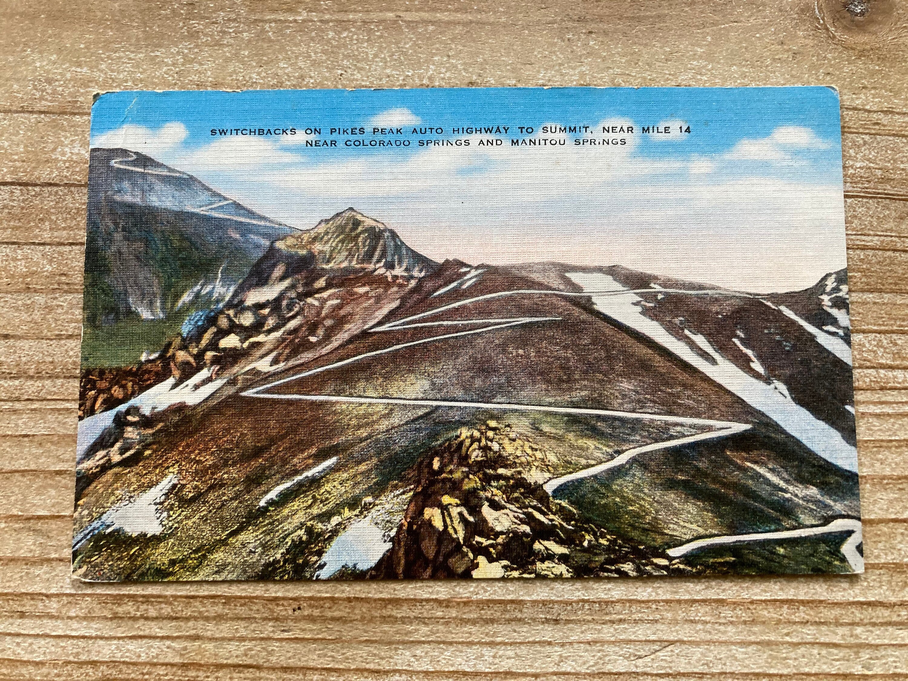 Switchbacks on Pikes Peak, Highway to Summit, Colorado Springs, Manitou ...