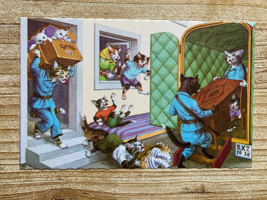 Mainzer Cats * Moving Day * 4923 * Alfred Mainzer * Eugen Hartung ...