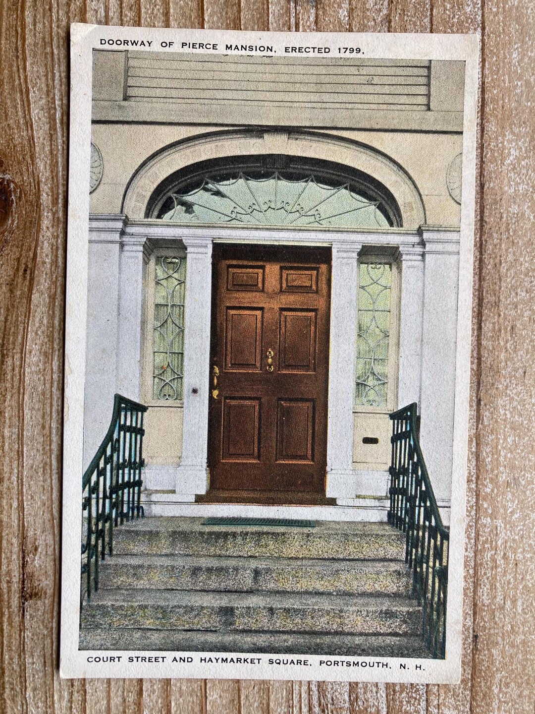 Doorway of Pierce Mansion, Erected 1799, Court Street and Haymarket ...