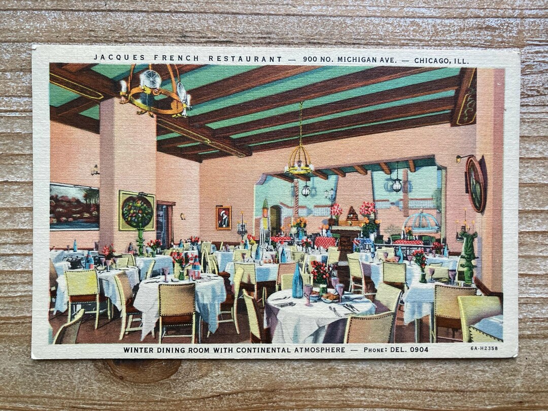 Jacques French Restaurant, Chicago, Illinois, Winter Dining Room ...