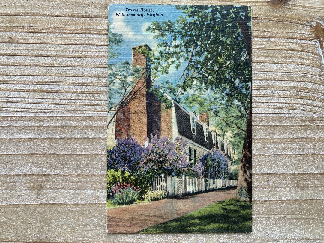 Travis House Colonial Williamsburg Virginia Curteich 1948 Canceled ...