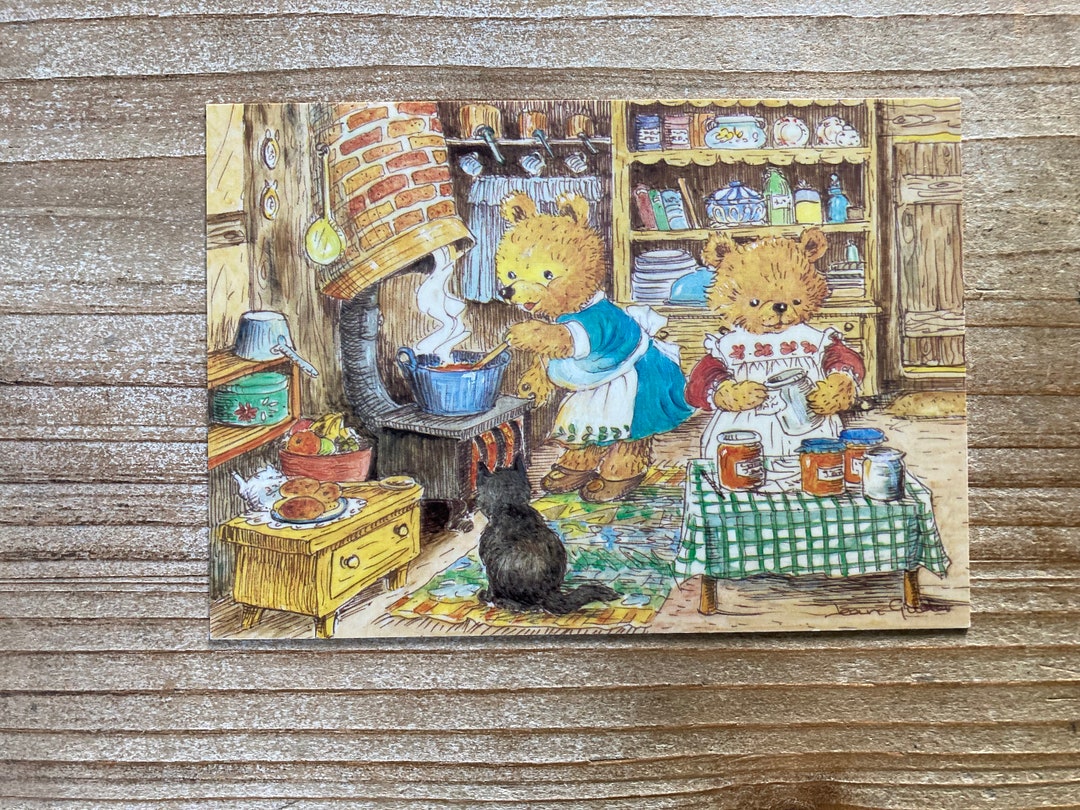 Making Marmalade, Jean Gilder, Teddy Bears, Cat, Medici Society, London ...