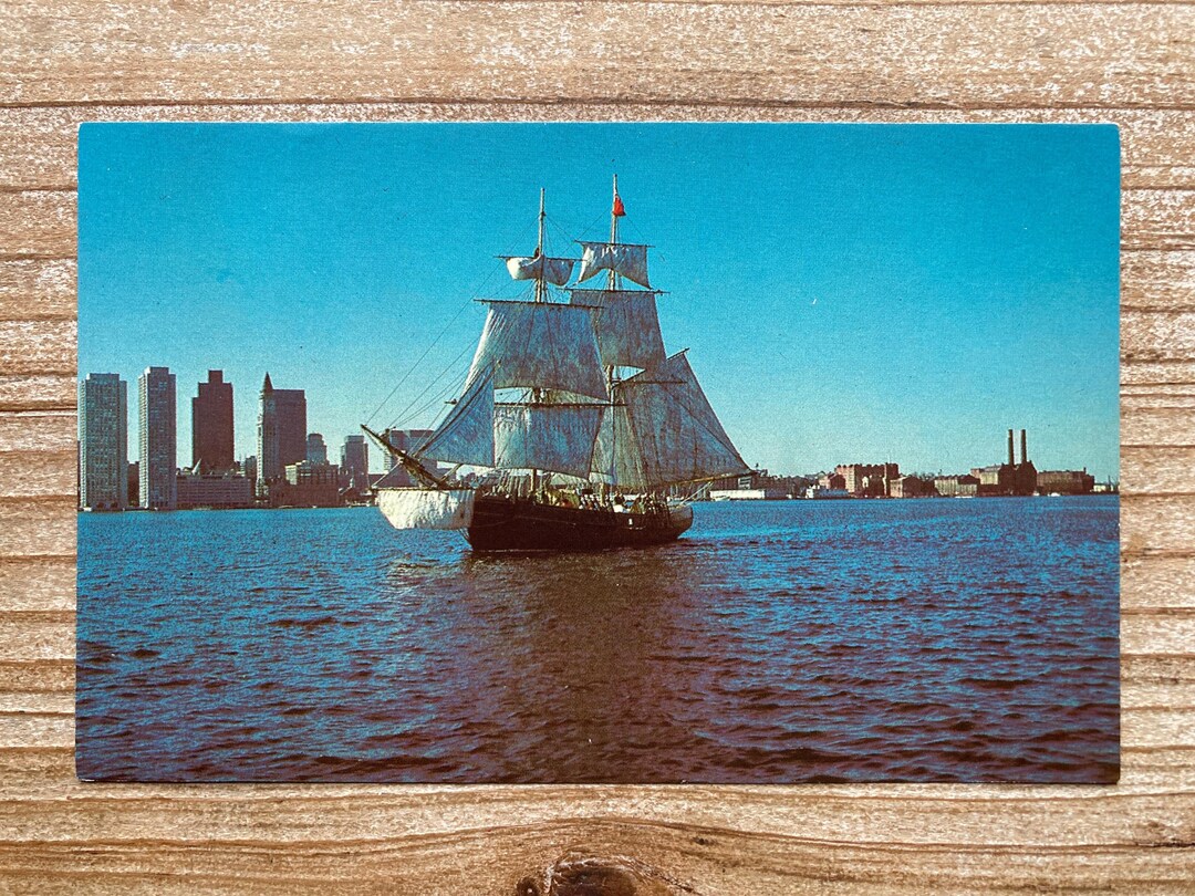 The Boston Tea Party Ship, Brig Beaver II, Unused, Vintage Souvenir ...