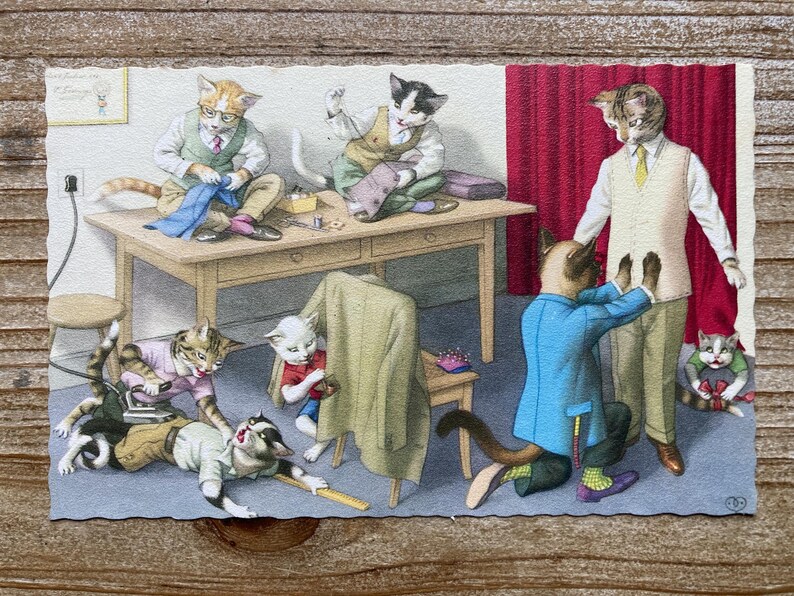 Mainzer Cats * at the Tailor’s * 4894 * Alfred Mainzer * Eugen Hartung ...