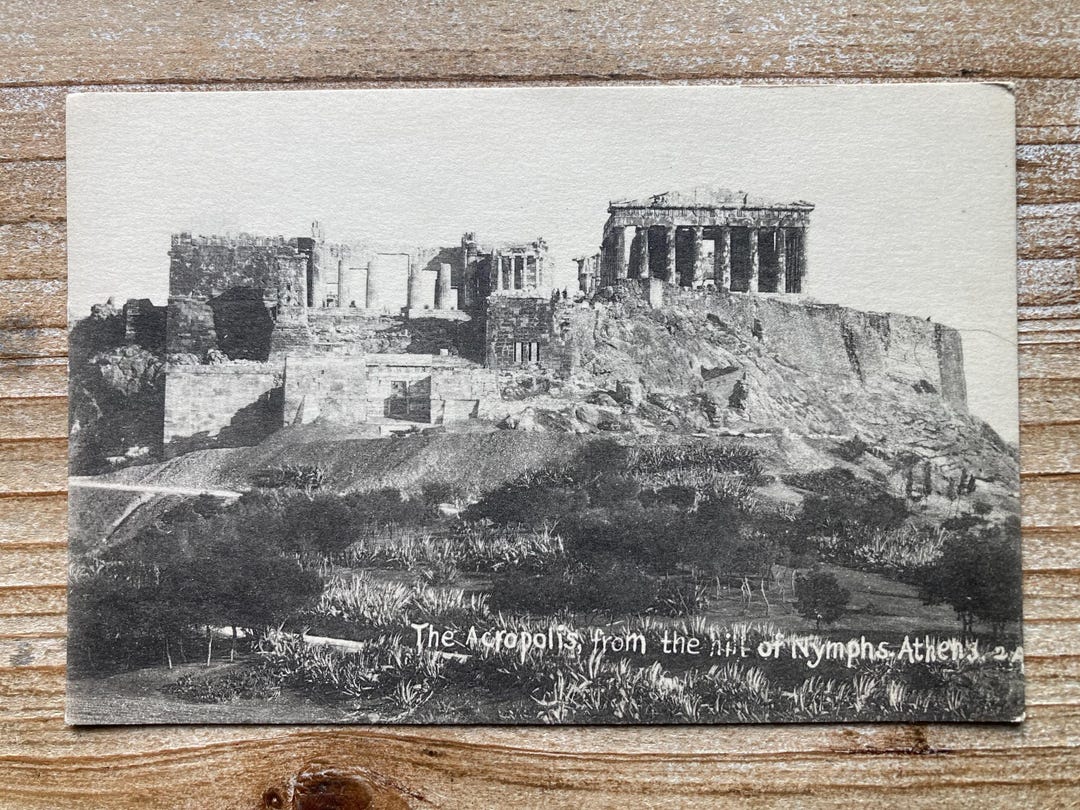 The Acropolis From the Hill of Nymphs, Athens, Greece, 1925, Used ...