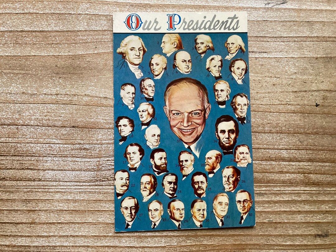 Our Presidents, Eisenhower, 1954, Robert W Edison, Unused, Vintage ...