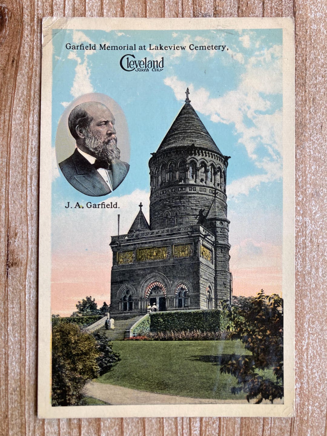 Garfield Memorial at Lakeview Cemetery, Cleveland, Ohio, 1916, Canceled ...