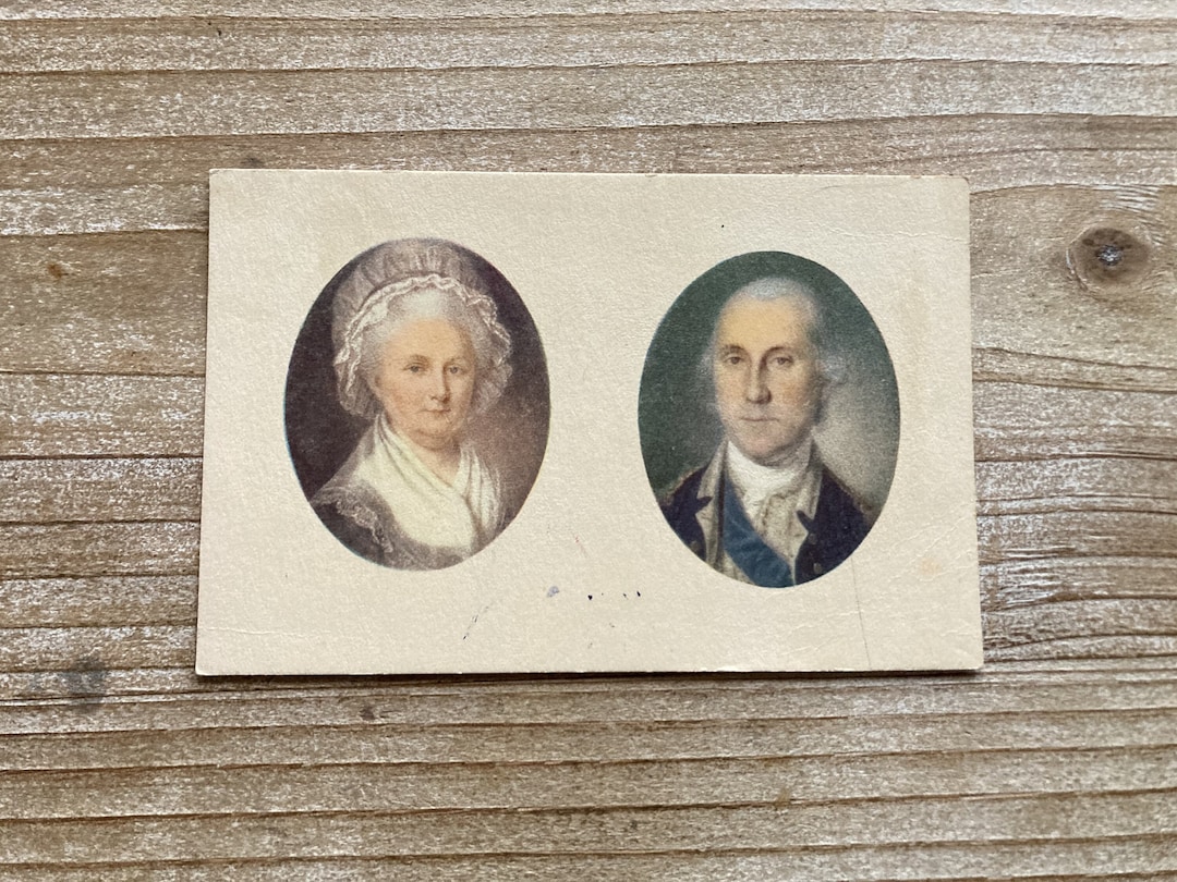 George and Martha Washington Portraits, Mount Vernon Museum, Peale ...