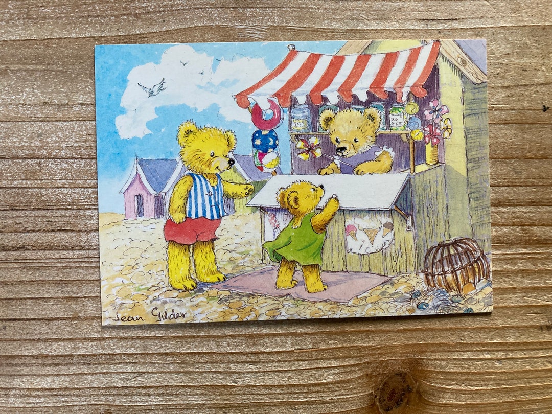 The Sea-side Shop, Jean Gilder, Teddy Bears, Medici Society, London ...