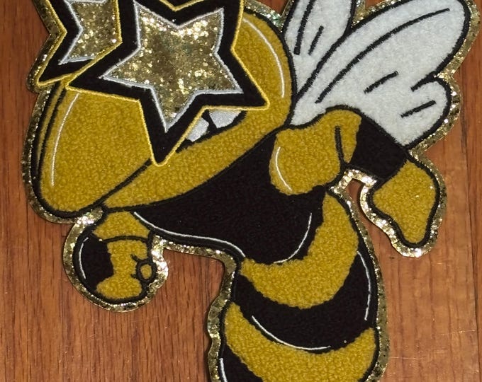 Hornet Yellowjacket Rhinestone or Sequin Patch - Etsy